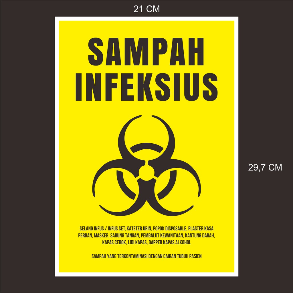Jual stiker rumah sakit SAMPAH INFEKSIUS | Shopee Indonesia