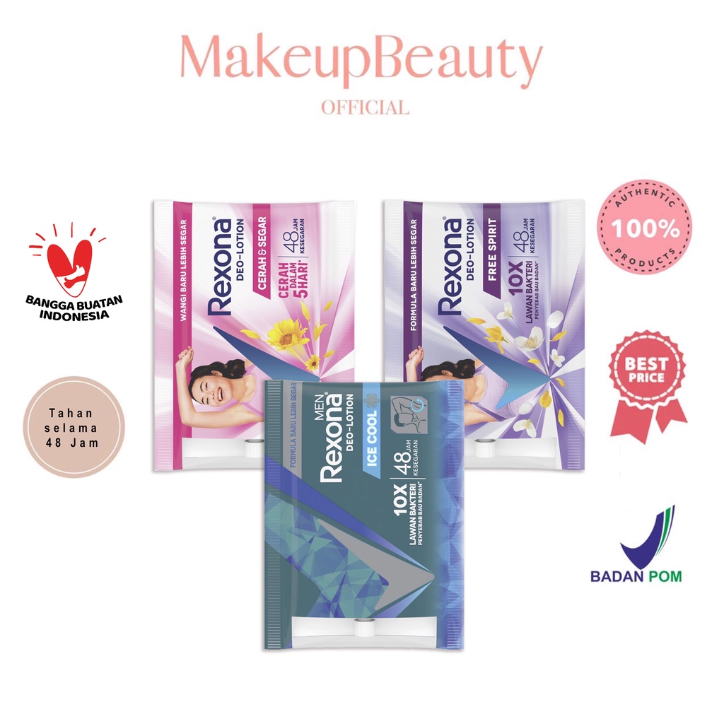Jual REXONA Deo Lotion Deodorant Sachet 9g - Men Ice Cool | Free Spirit ...