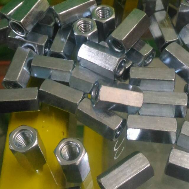 Jual LONGNUT M5, M6, M7, M8, M10, M12, M16, M20/ MUR PANJANG / LONG NUT ...