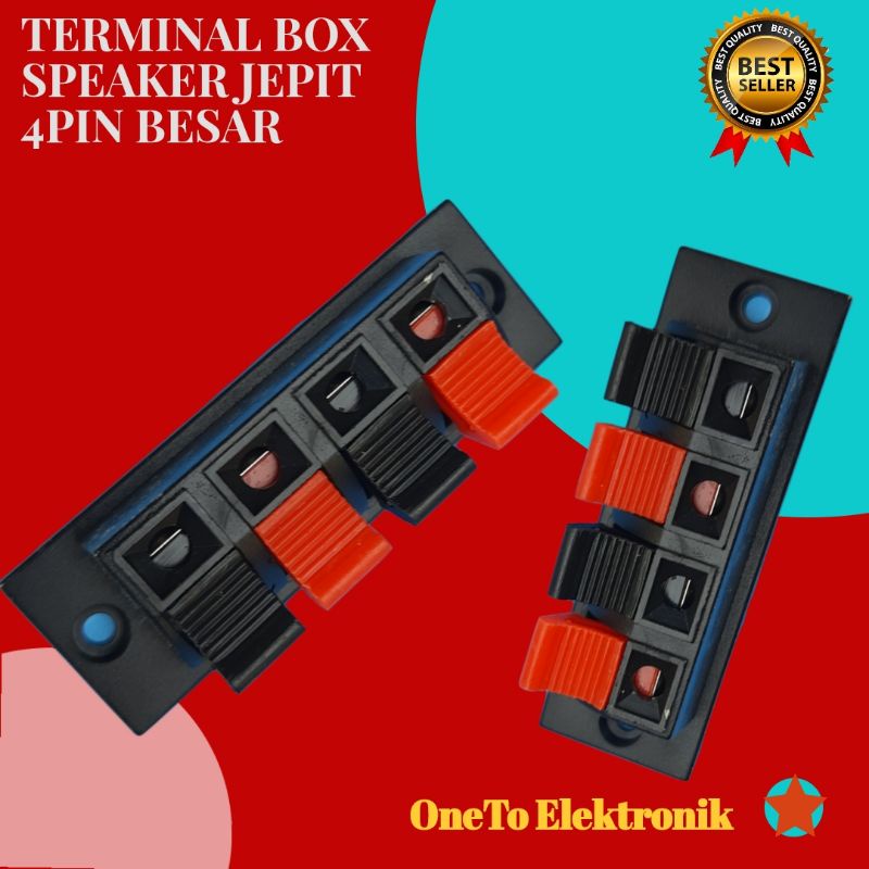 Jual Terminal speaker jepit 4pin sedang | Shopee Indonesia