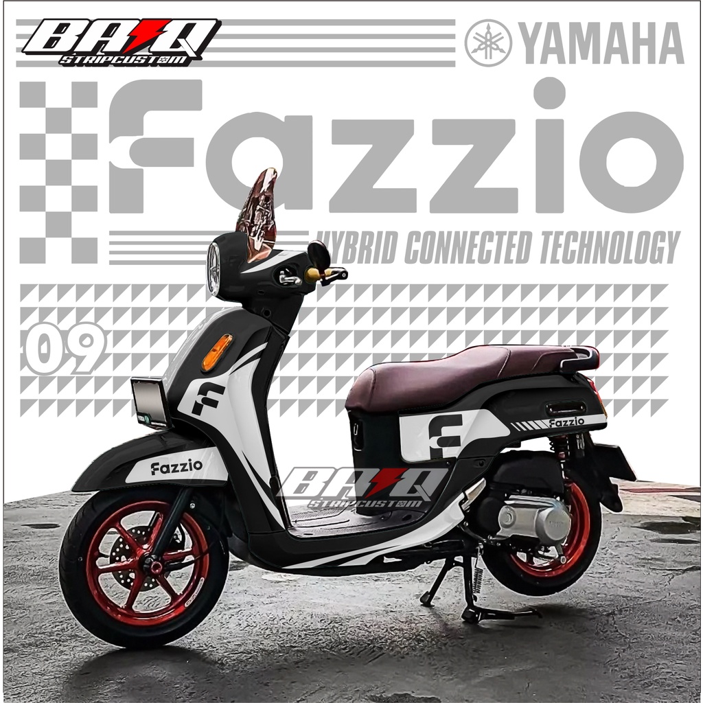 Jual Decal Stiker Yamaha Fazzio Fullbody Motif LIST SIMPLE 09 | Shopee ...