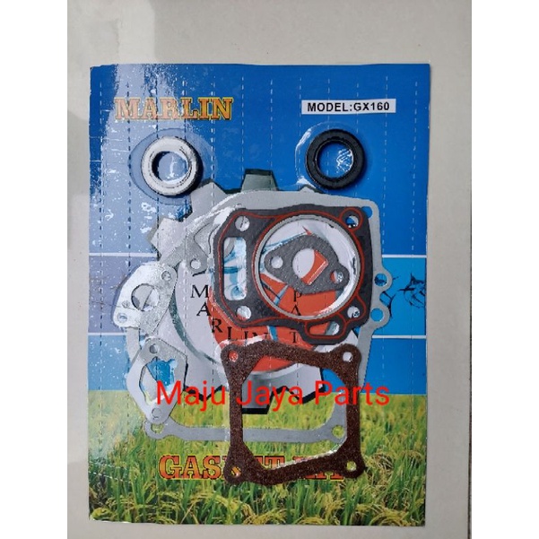 Jual paking set Kumplit Gx160 Gasket Kit/Full set Assy +2 Oil Seal kruk As | Shopee Indonesia