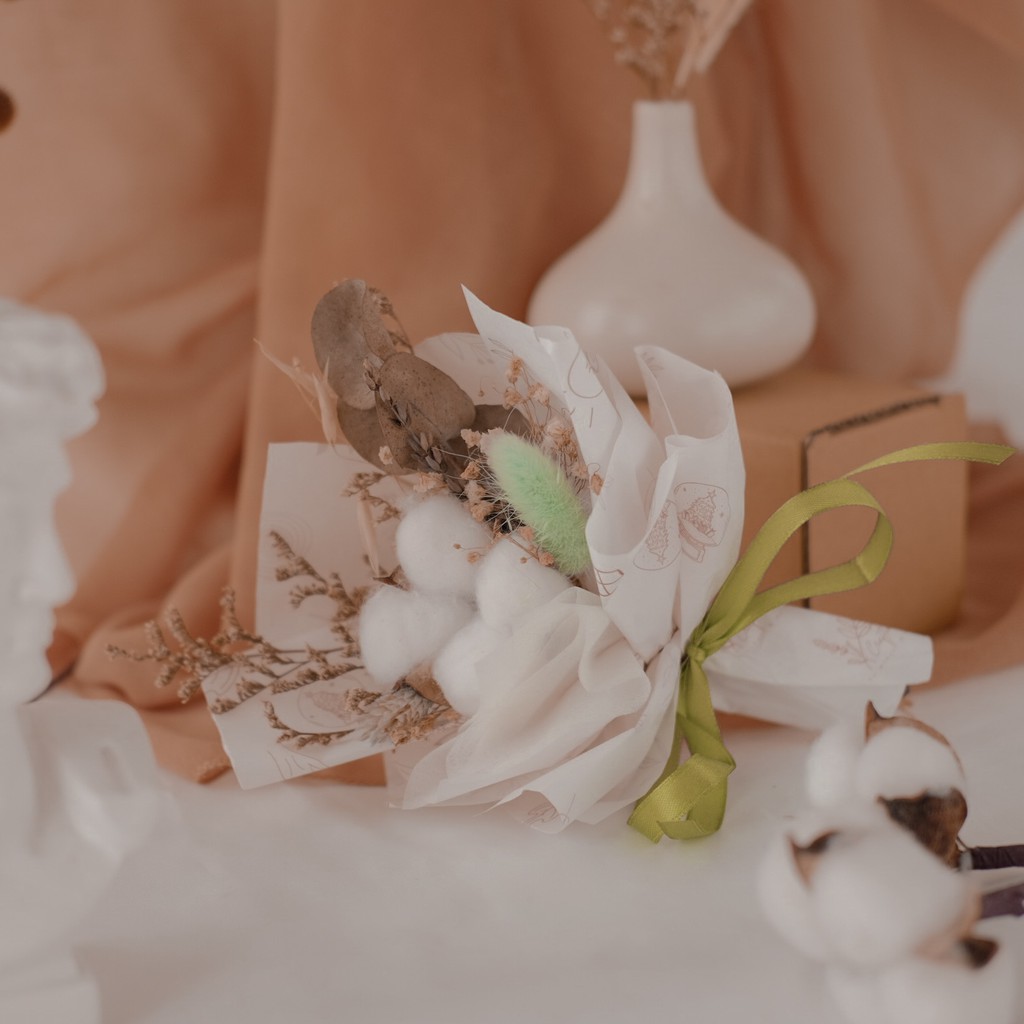 Jual Cotton Flower Bouquet (Limited Edition) | Shopee Indonesia