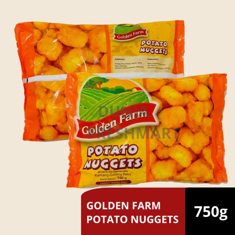 Jual GOLDEN FARM potato Nuggets kentang bentuk nugget naget french ...