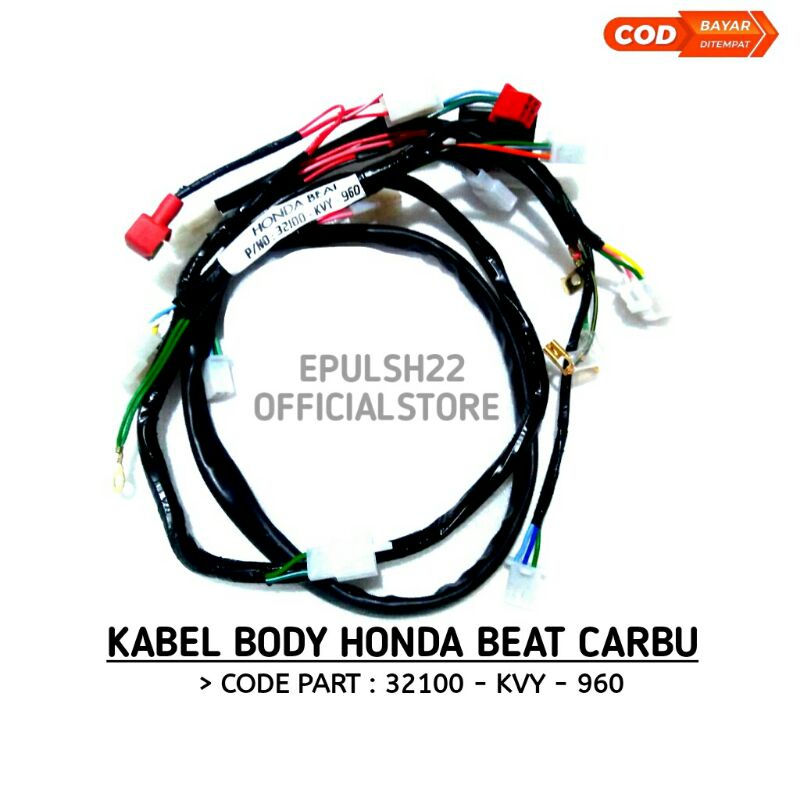 Jual Kabel body bodi beat karbu old KVY 2008 - 2012 set | Shopee Indonesia