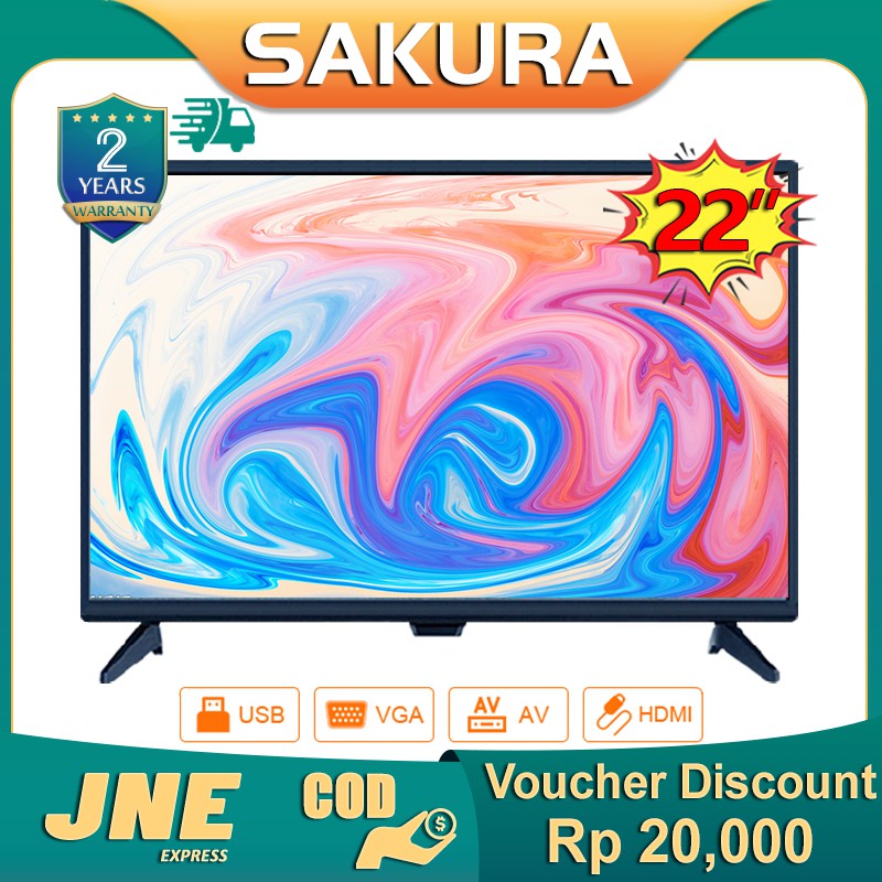 Jual Weyon Sakura TV LED 22 inch HD Ready Televisi Murah(TCLG-S22ANEW) | Shopee Indonesia