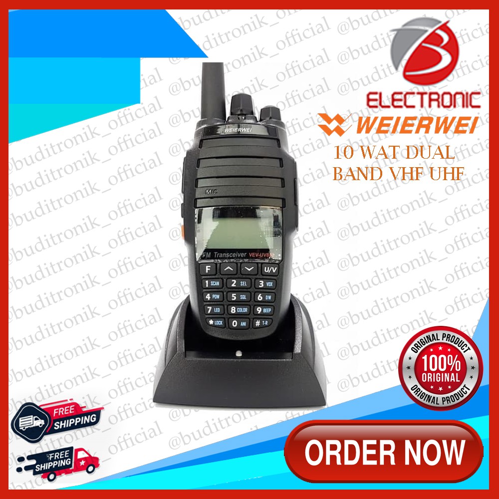 Jual HT Weierwei UV888 Dual Band 10W Garansi resmi | Shopee Indonesia