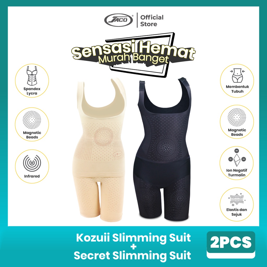 Jual Bundle 11 Korset Kozui Slimming Suit + Secret Slimming Suit Jaco ...
