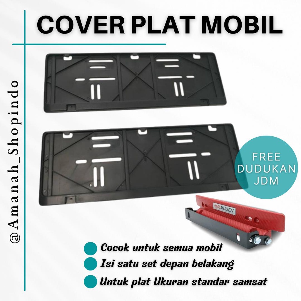 Jual Cover plat mobil beserta dudukan model JDM | Shopee Indonesia