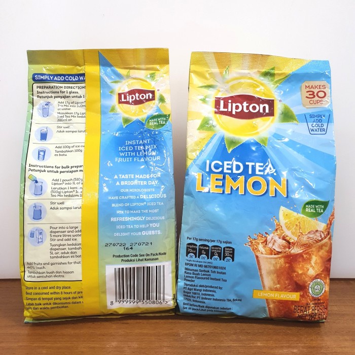 Jual LIPTON ICED TEA LEMON 510g | Shopee Indonesia