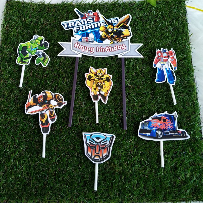 Jual Topper cake Transformer happy birthday hiasan kue ulang tahun ...