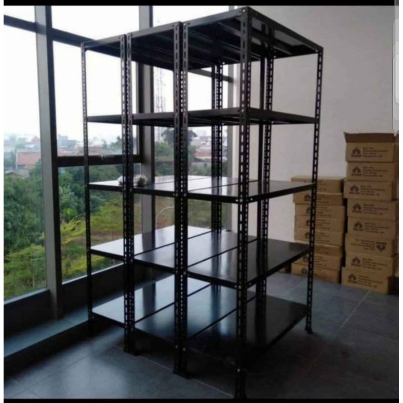 Jual Rak Besi Siku, T200xL40xP100, Rak gudang, Rak barang, Rak besi ...