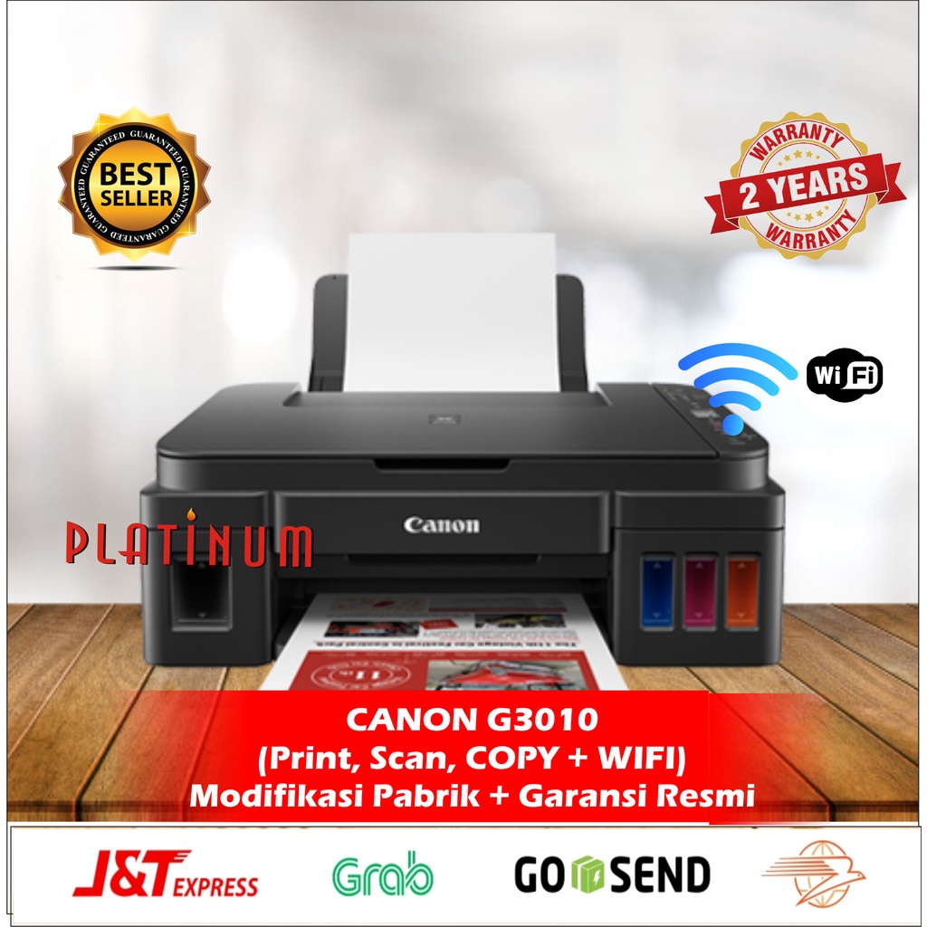 Jual PRINTER CANON G3010 print scan copy wifi modif pabrik resmi ...