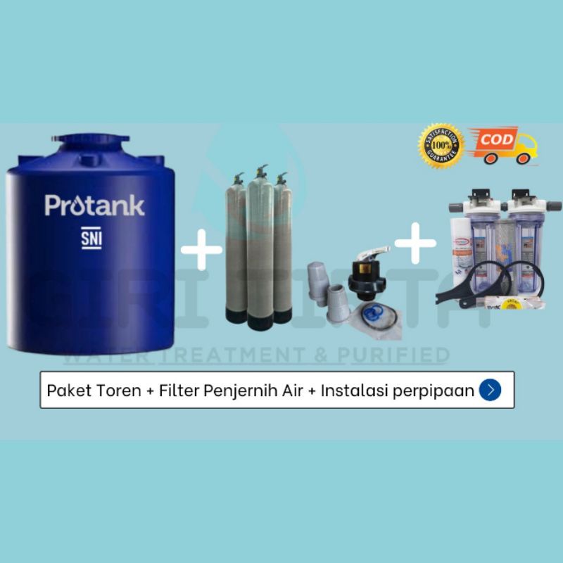 Jual Giri Tirta - Paket Pemasangan Penjernih Filter + Toren Tandon air ...