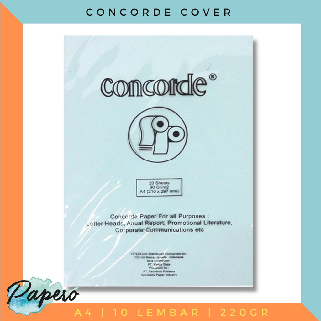 Jual Kertas Concorde 220 Gram isi 10 A4 | Shopee Indonesia