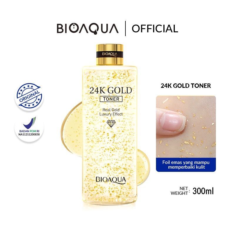 Jual Bioaqua 24k gold Toner 300ml | Shopee Indonesia