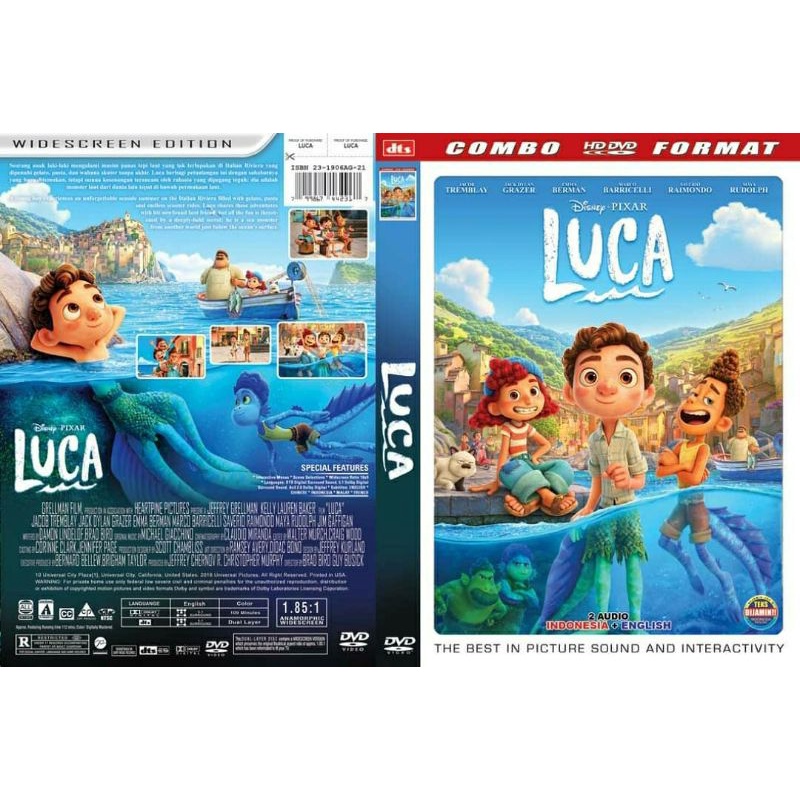 Jual dvd Luca {OD DTS R1} {Disney, animation, comedy} {Jacob Tremblay ...