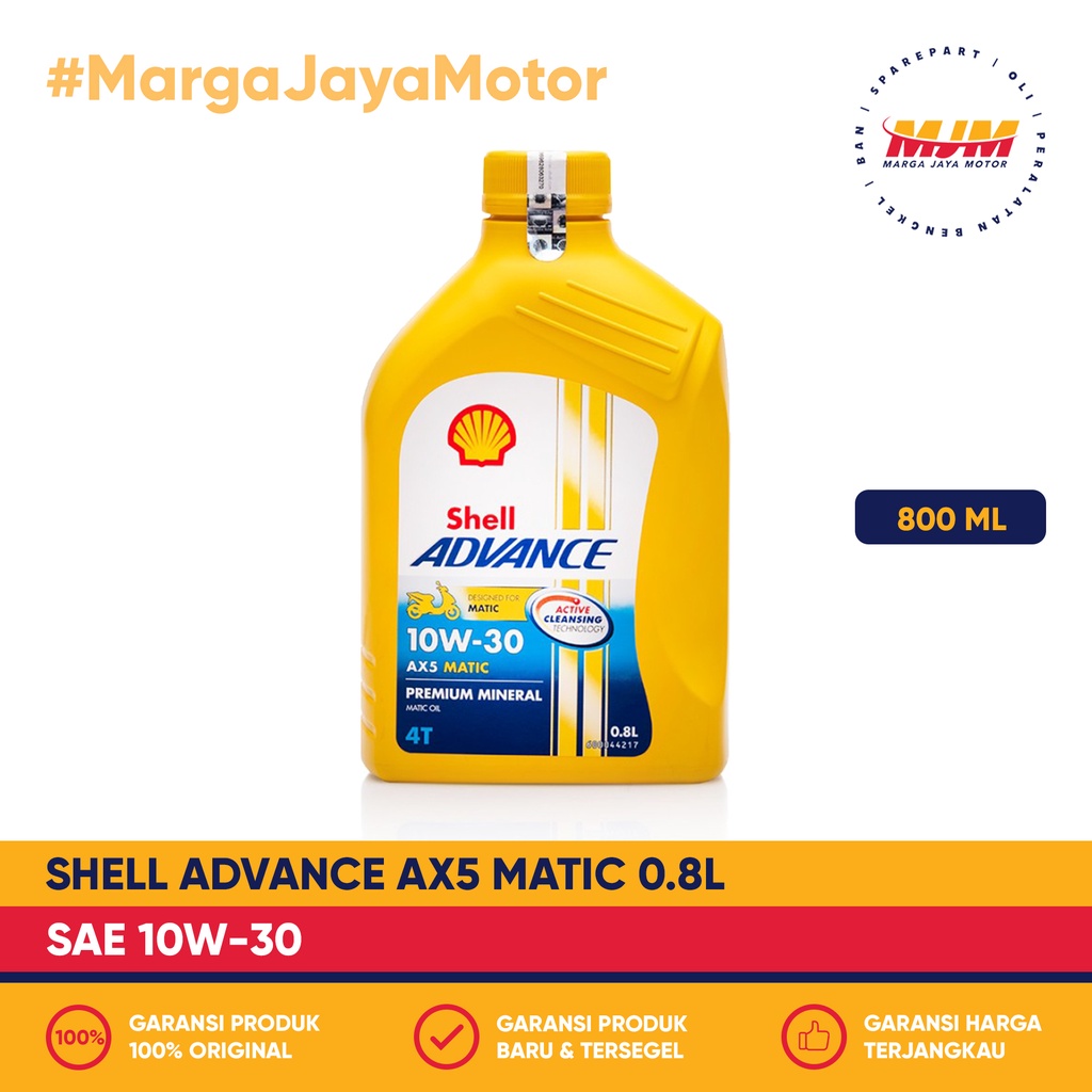 Jual Shell Advance AX5 Matic 10W-30 0.8L | Shopee Indonesia