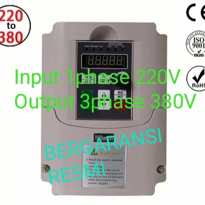 Jual VFD Inverter 4KW 5,5Hp, input 220V 1 Phase dan Output 380V 3 phase ...