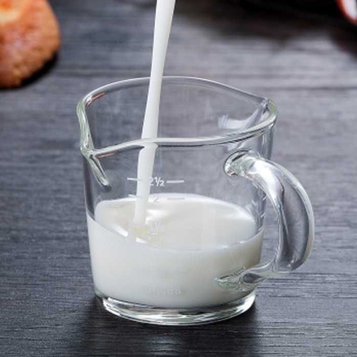 Jual Gelas Takar Kaca 70 mL Skala Ukur Tahan Panas Dua Corong Gelas ...