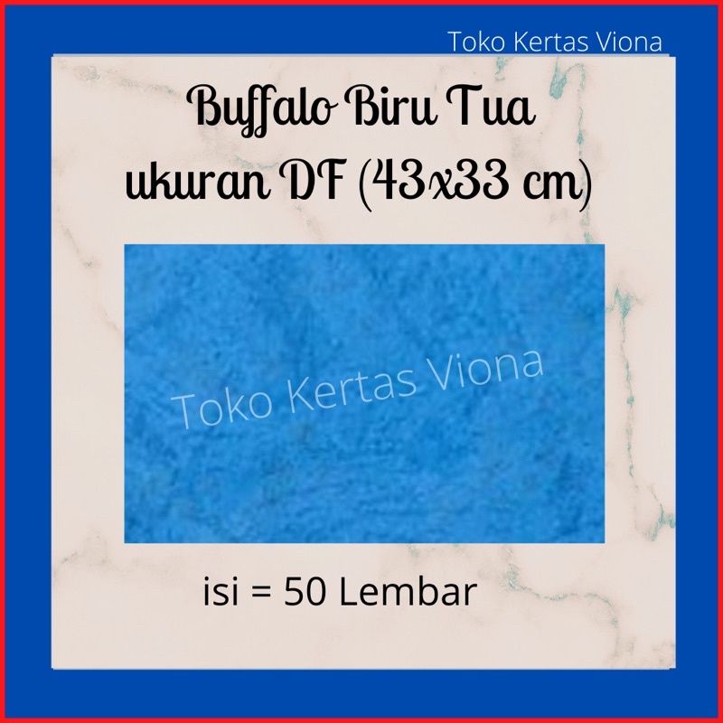 Jual kertas buffalo /cover/ sampul jilid biru tua ujuran df | Shopee ...