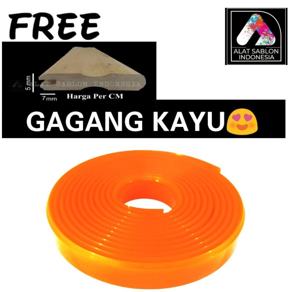 Jual KARET RAKEL SABLON ORANGE LANCIP KECIL SET GAGANG PER CM | Shopee ...
