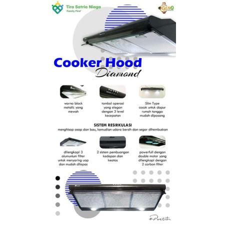Jual PENYEDOT ASAP DAPUR COOKER HOOD DIAMOND | Shopee Indonesia