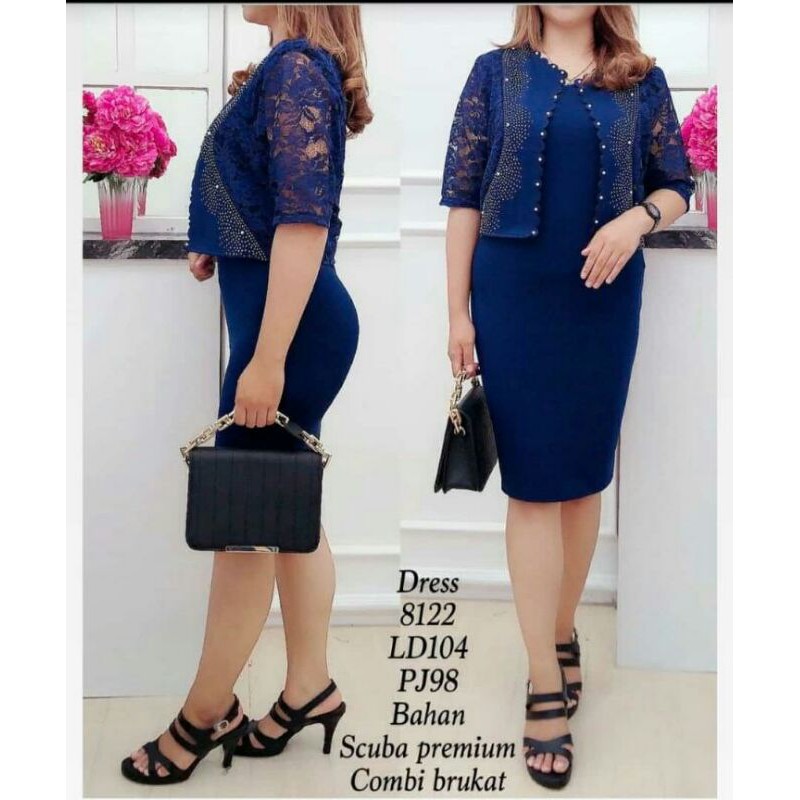 Jual Dess scuba premium combi brokat | Shopee Indonesia
