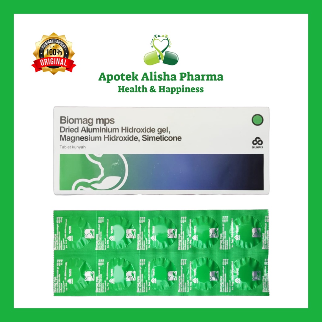 Jual BIOMAG MPS Strip 10 Tablet - Biomag Tabet Obat Pencernaan Lambung ...