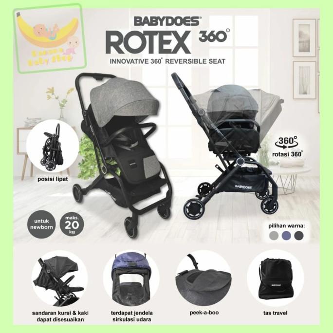 Jual Stroller Baby Does Rotex 360 Reversible Seat Setianadind | Shopee ...