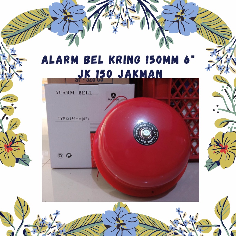 Jual Alarm Bel Kring 150mm 6" JK 150 Jakman Bel Sekolah / Bel Pabrik ...