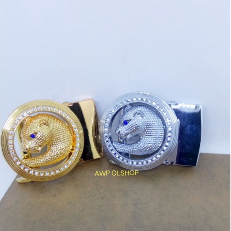 Jual Kepala gesper kepala ikat pinggang model rel (auto lock) | Shopee ...