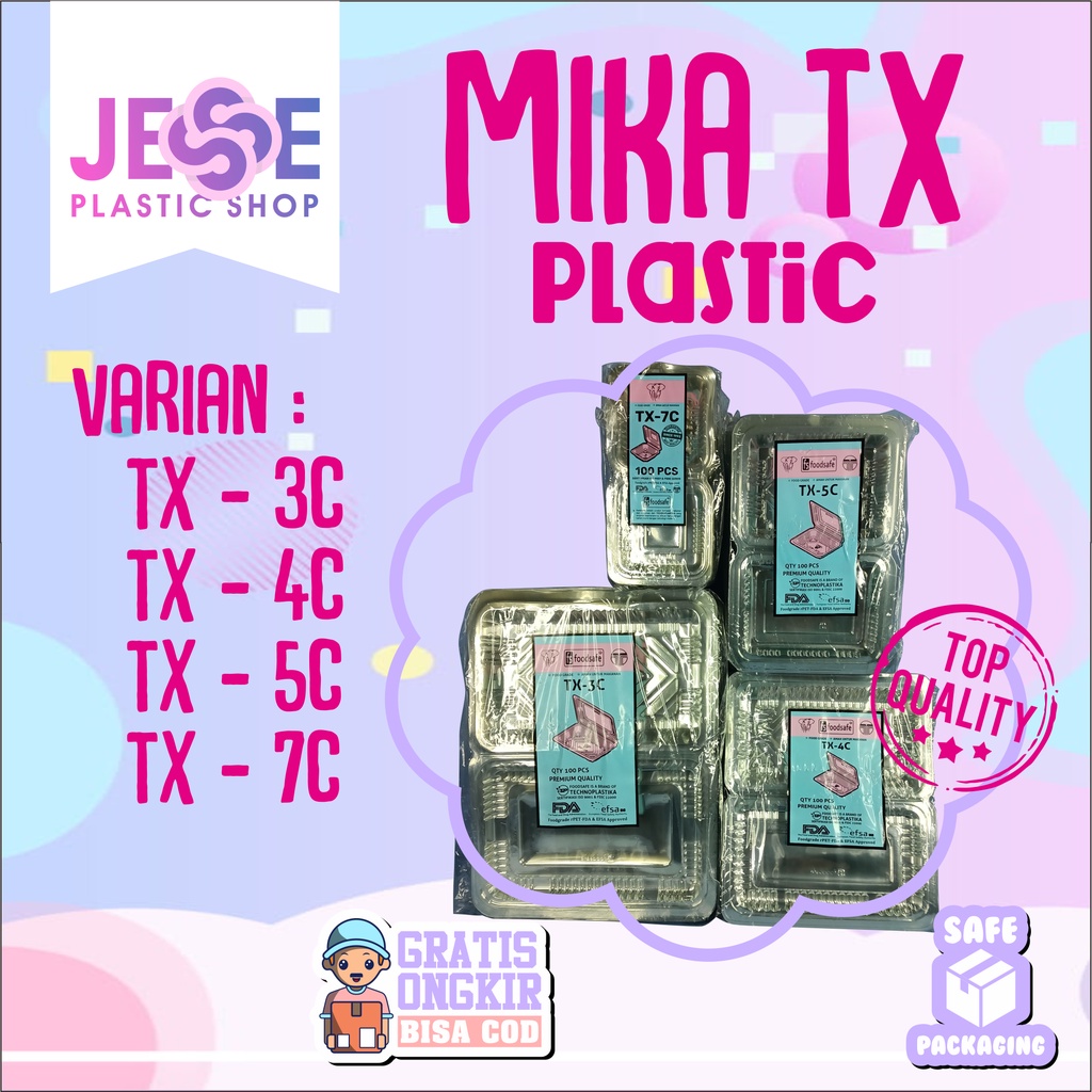 Jual Mika ukuran 7C | Mika Kue TX-7C | Mika Jajan Pasar | Mika Kotak ...