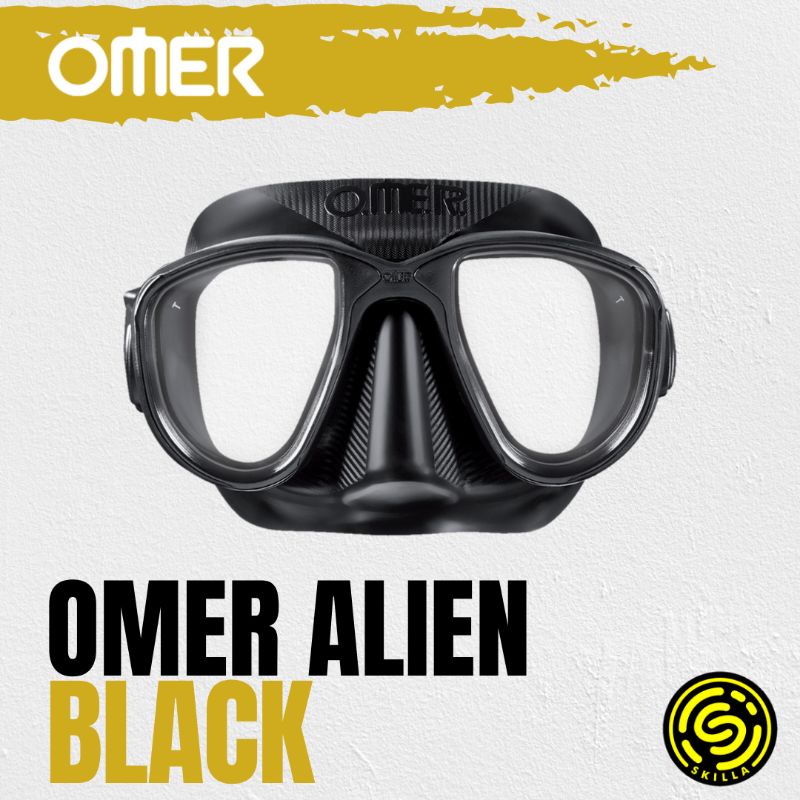 Jual Omer Alien Black Low Volume Dive Mask Freedive Freediving Diving ...