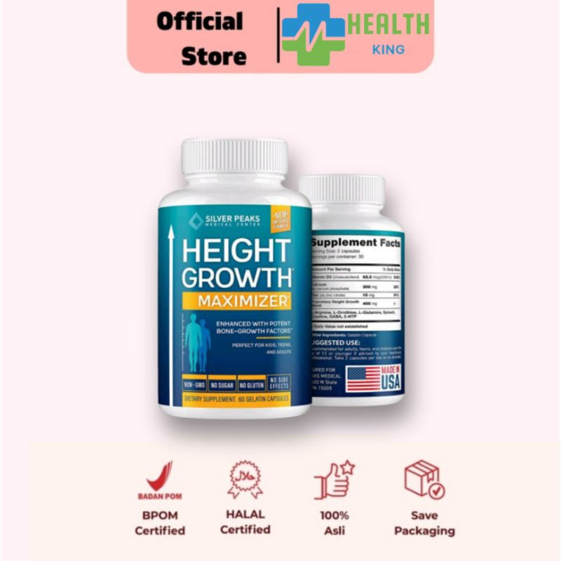 Jual Terbaik HEIGHT GROWTH MAXIMIZER ASLI 100% OBAT PENINGGI BADAN ...