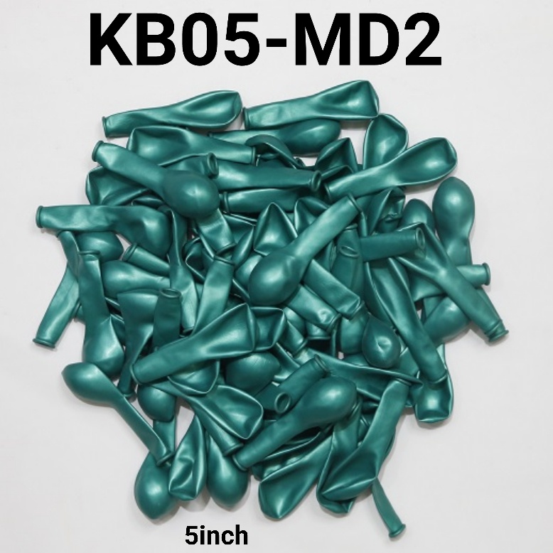 Jual KB05-MD2 Balon latex 5 inch metalik green hijau ijo tua satuan ...