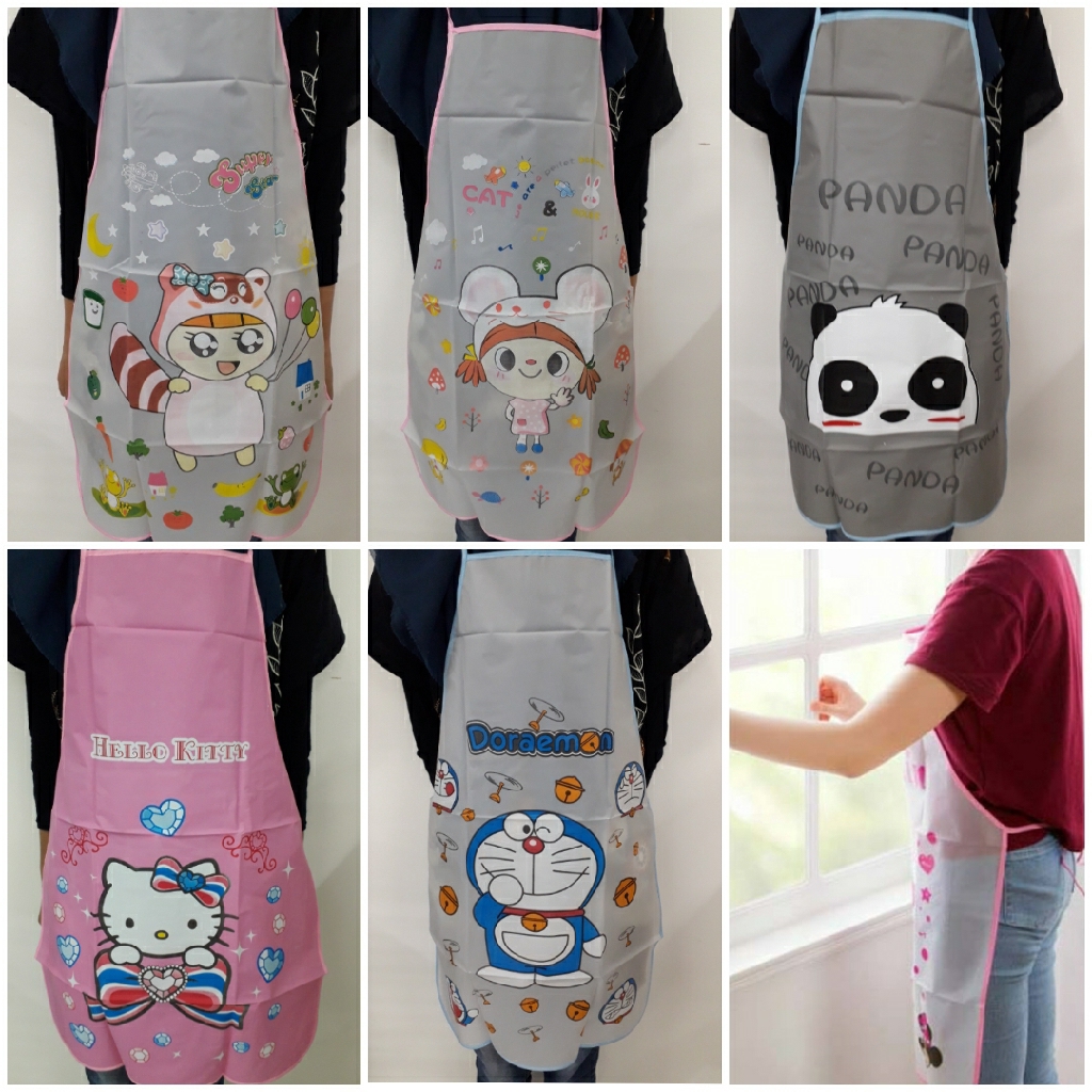 Jual Celemek Masak Karakter Lucu - Apron Character Unik - SS | Shopee ...