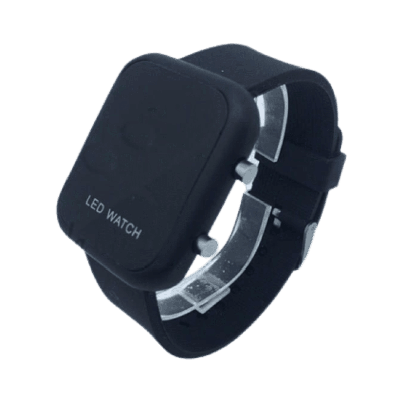 Jual JAM TANGAN PRIA WANITA KEKINIAN LED SQUARE WATCH DIGITAL STRAP ...