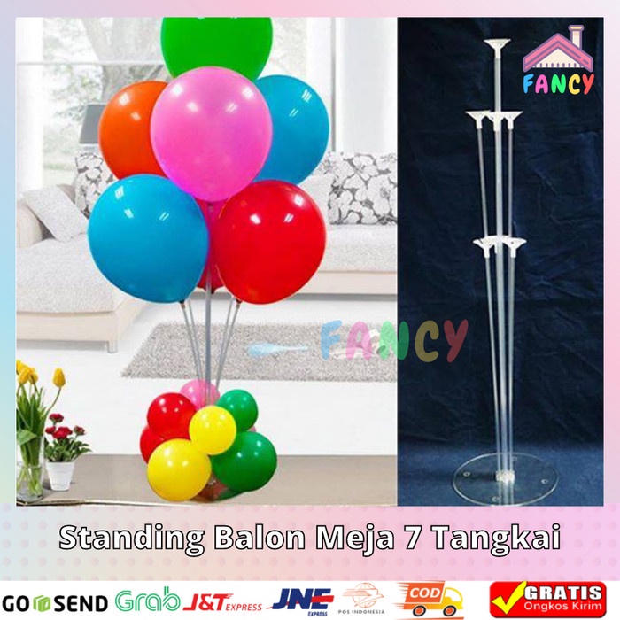 Jual STANDING TIANG BALON MEJA Display dengan Base Akrilik dan Stick 7 ...