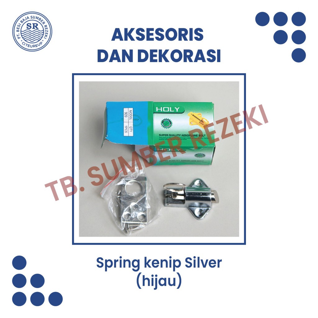 Jual Spring Kenip Silver ( hijau ) | Shopee Indonesia