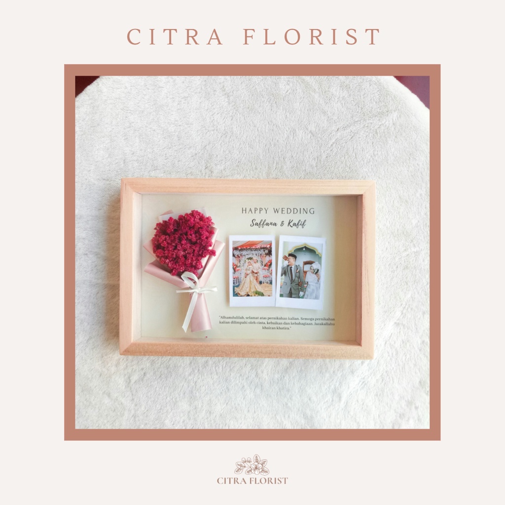 Jual Dried Flower Frame Lokal - Bunga Budidaya - Ukuran A4 - Kado ...