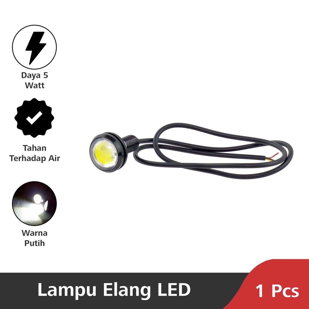 Jual Otomobil Lampu Led Mata Elang 1 Pcs Cob Strobo Led Eagle Eye 2 Mode TE-0051-001 Putih ...