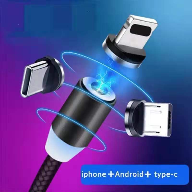 Jual JH KABEL DATA MAGNET 3 IN 1 MICRO / IPHONE / TYPE C 2.4A LED ...