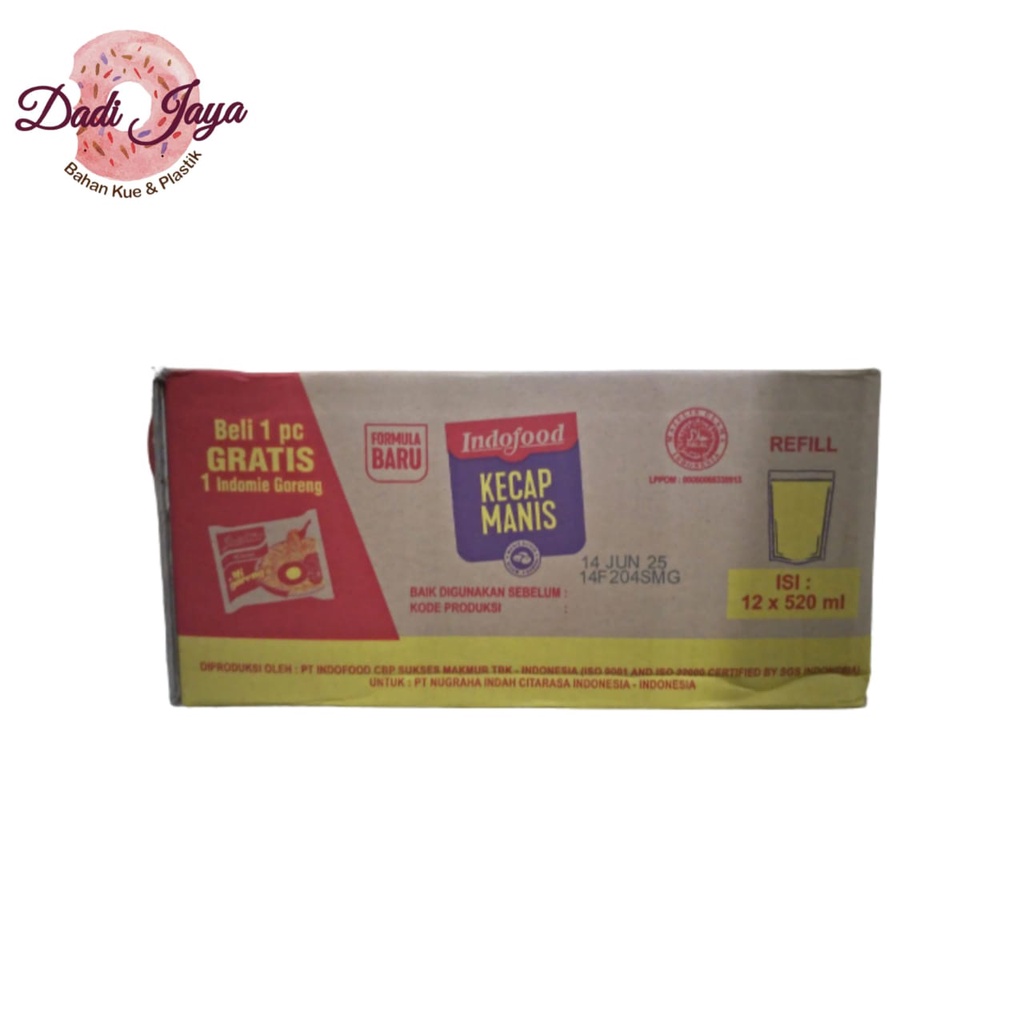 Jual Kecap Manis Indofood 520ml (KARTON) | Shopee Indonesia