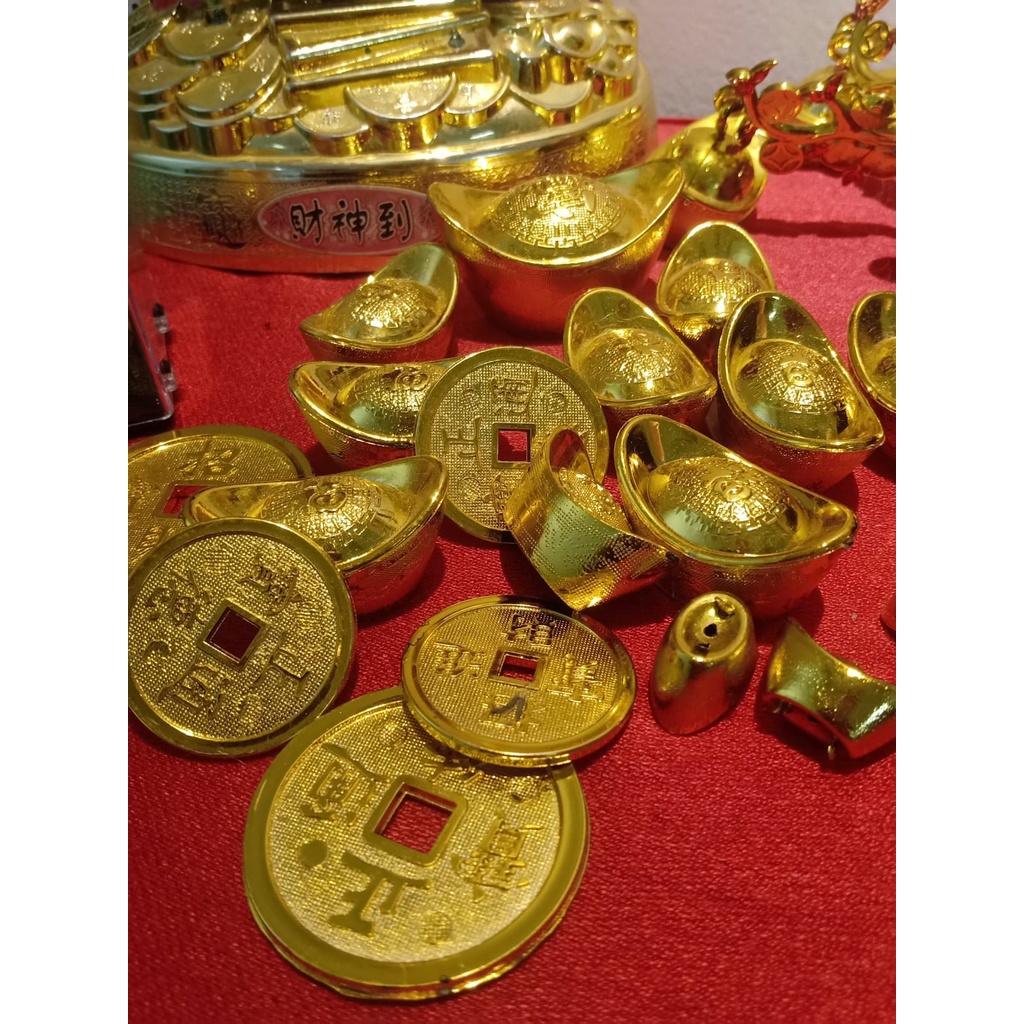 Jual CD01 Cake Topper Yenpao Yen Pao Duit Coin Emas Yenpau Hiasan Uang ...