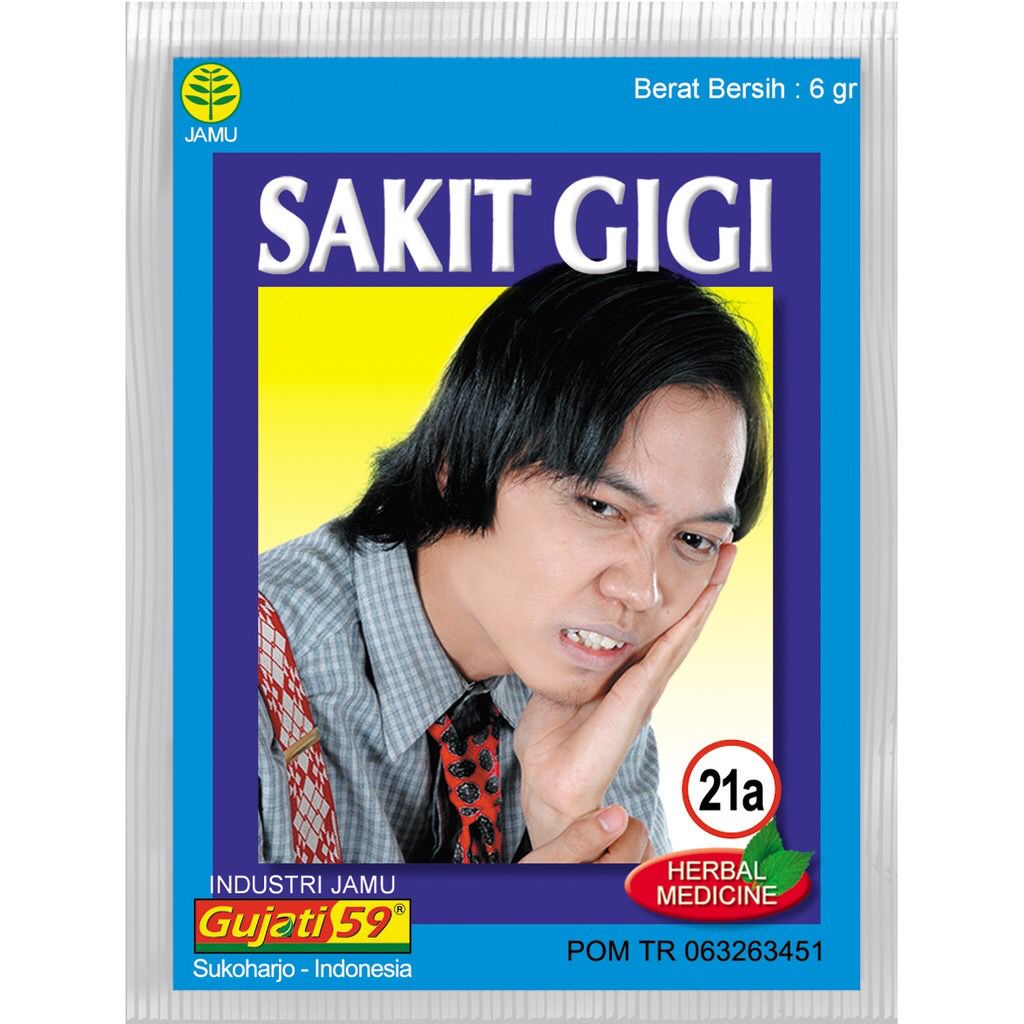 Jual Gujati Jamu SAKIT GIGI (1 Pack Isi 20 Sachet) | Shopee Indonesia