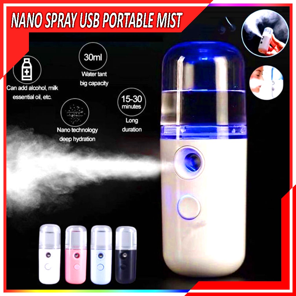 Jual Mini 30Ml Nano Mist Semprot Semprotan Kabut Air Nano Penyemprot ...