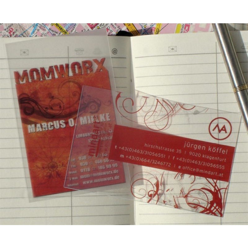 Jual kartu nama transparan akrilik soft | Shopee Indonesia