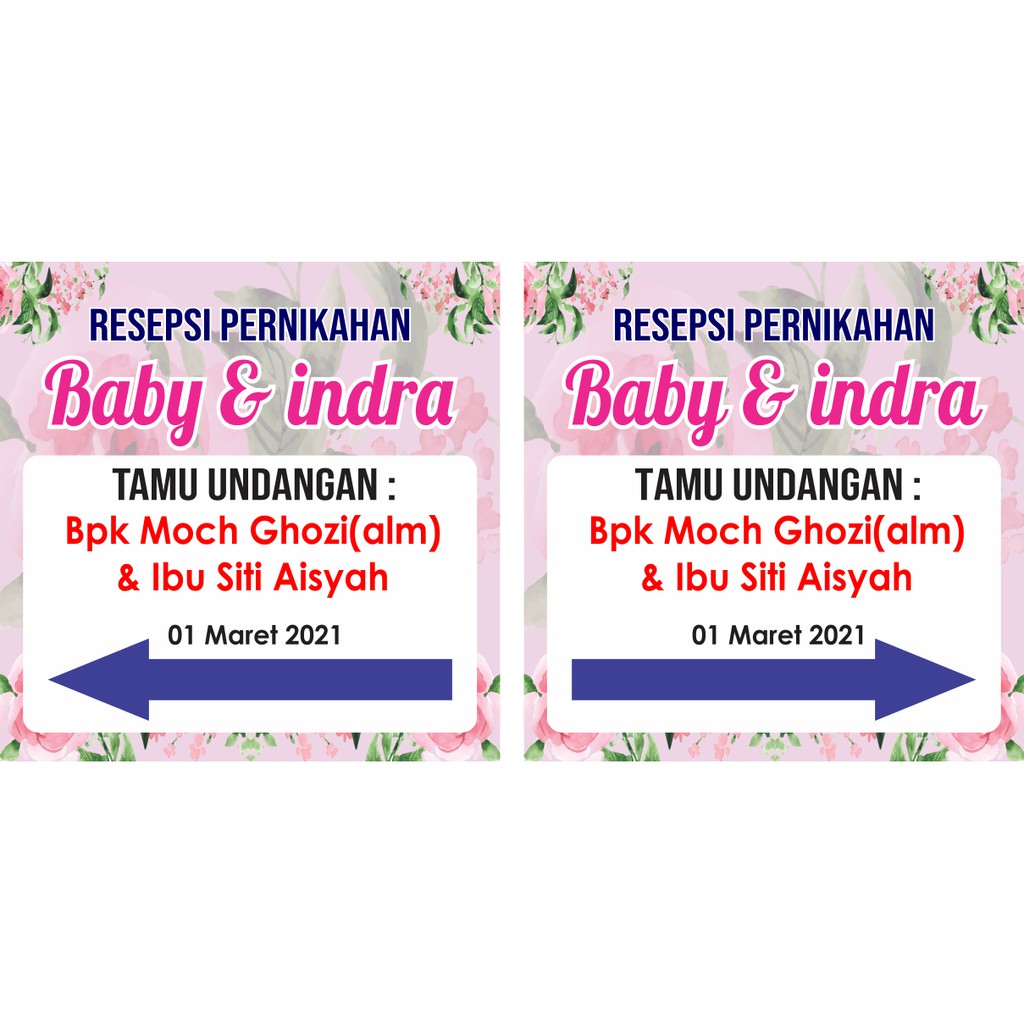 Jual Banner Protokol Kesehatan Corona Covid 19 Untuk Pernikahan ...