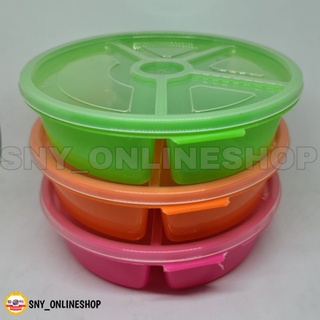 Jual Lunch Box Catering / Lunch Box Bulat / Lunch Box 4 Sekat Plastik ...